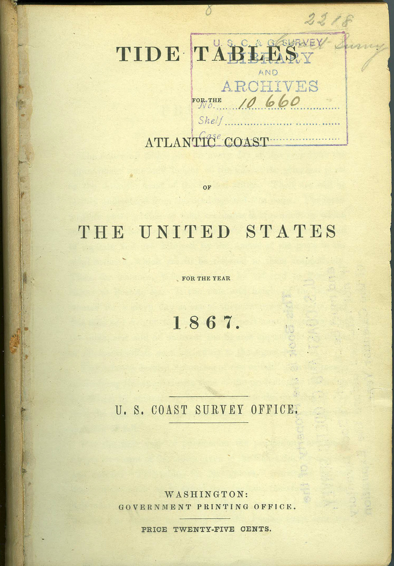 First Tide Table Publication | Deep Sea News